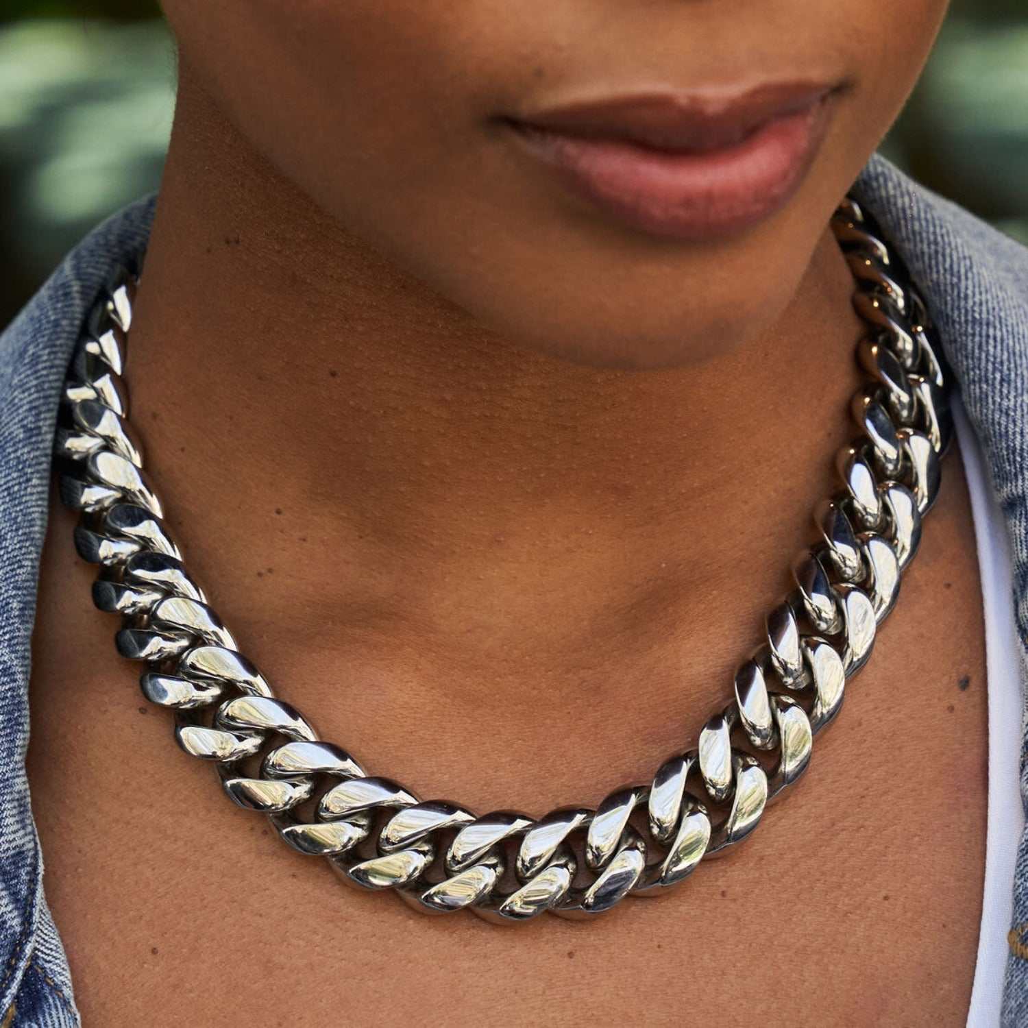 GLD Signature Cuban in White Gold - 19mm – The GLD Shop