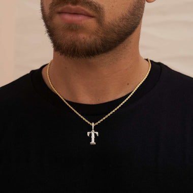 Texas Rangers Micro Logo Pendant - Yellow Gold – The GLD Shop