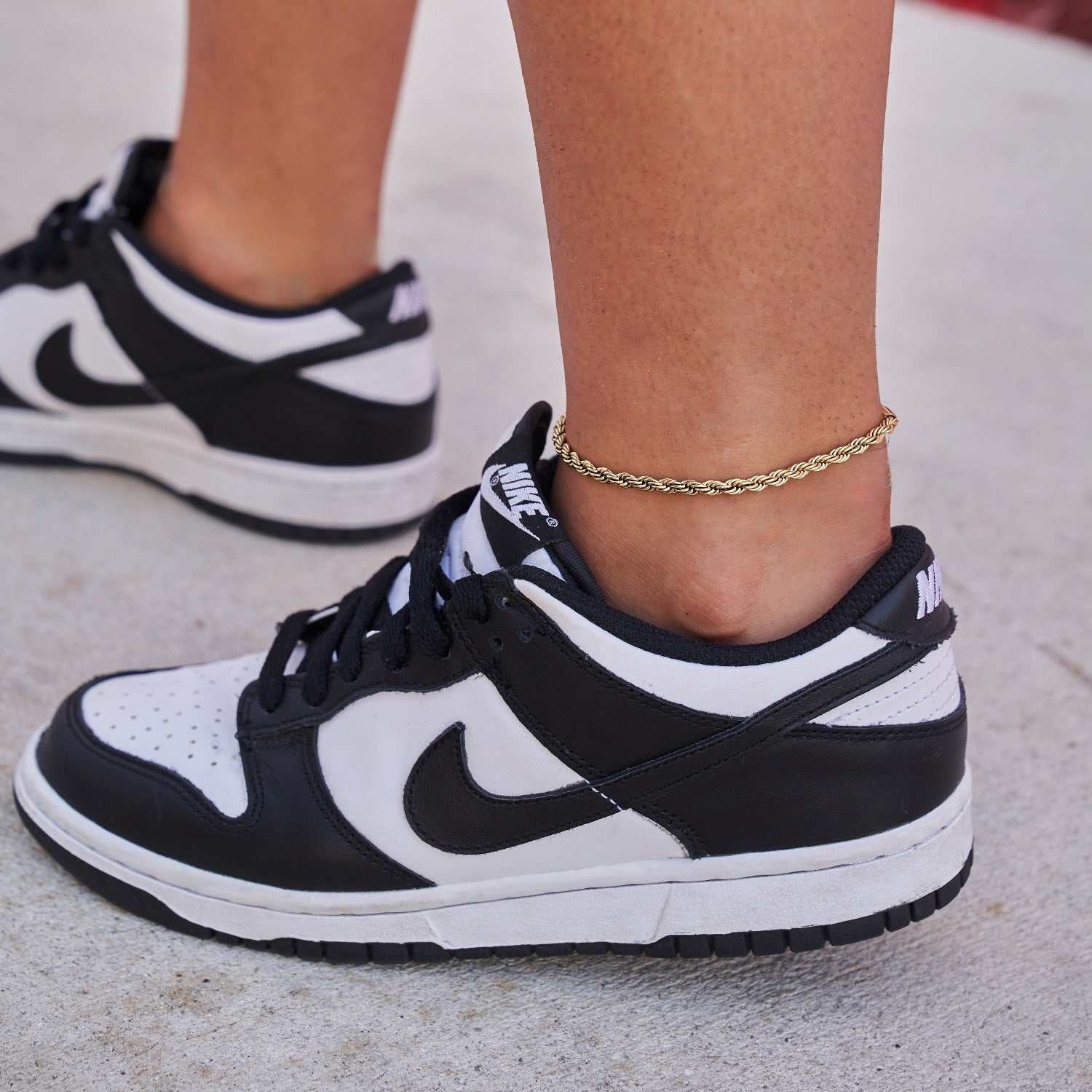 Rope Anklet in Yellow Gold - 4mm – The GLD Shop