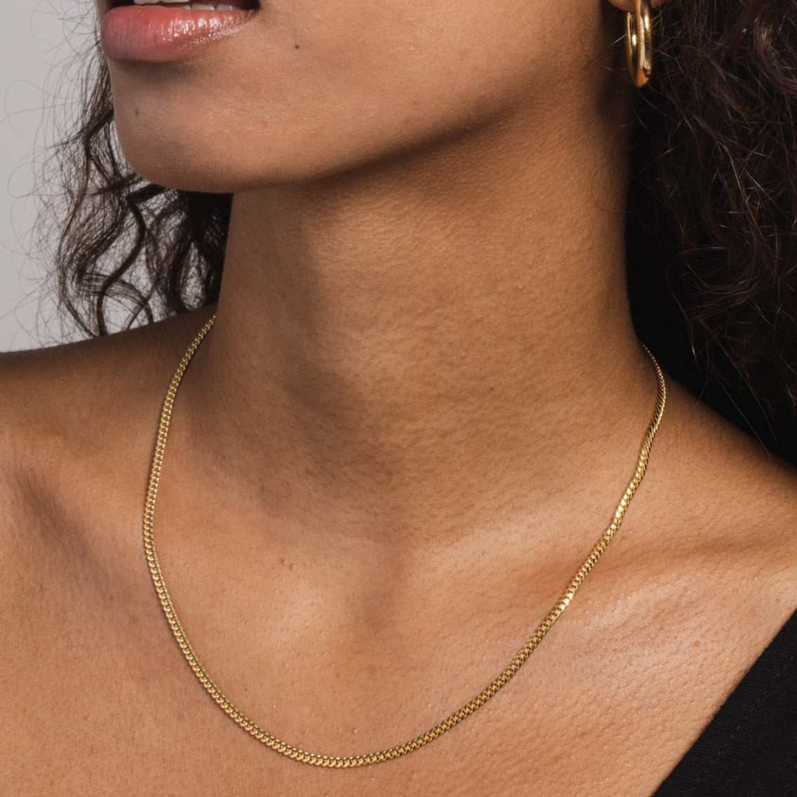 Solid Gold Micro Cuban (2.5mm) – The GLD Shop