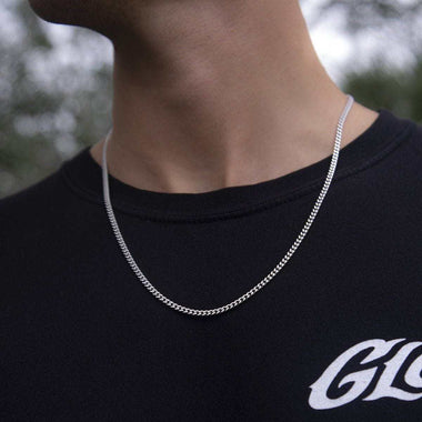 Solid White Gold Micro Cuban (2.5mm) – The GLD Shop
