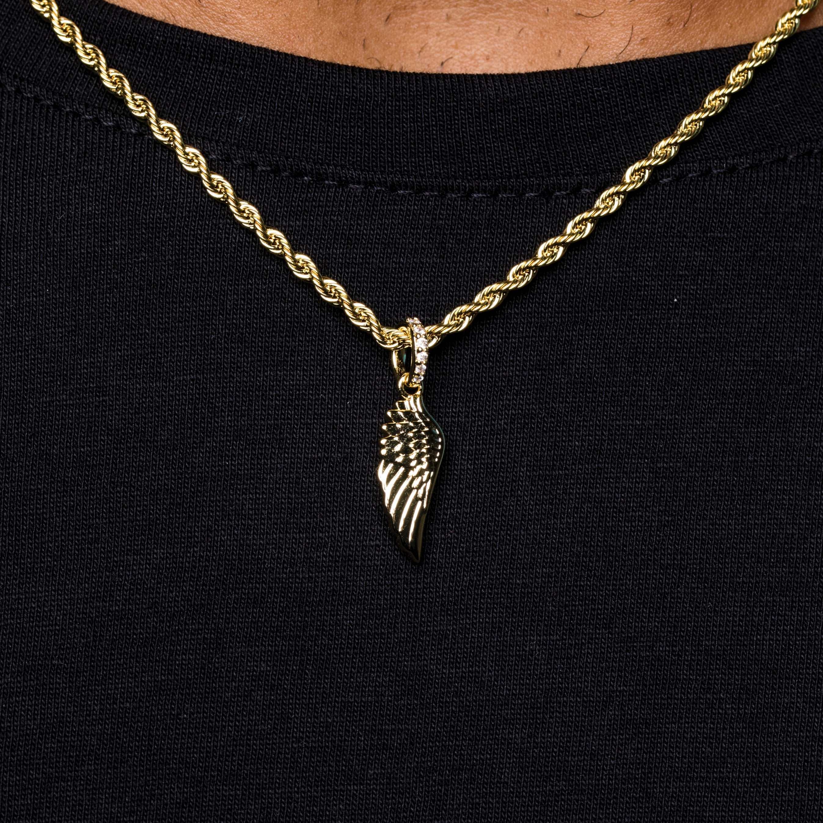 18k Vermeil Micro Wing Pendant – The GLD Shop