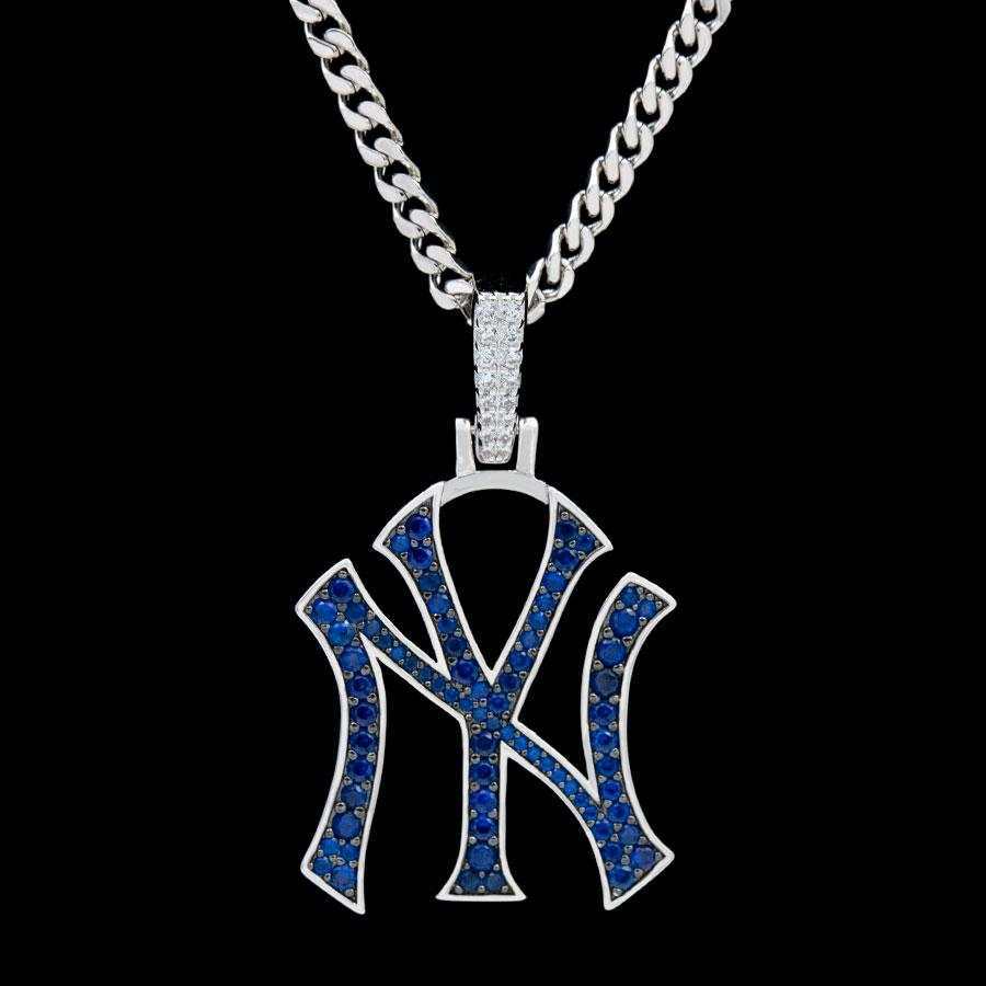 New York Yankees Official MLB Logo Pendant in White Gold – The GLD Shop