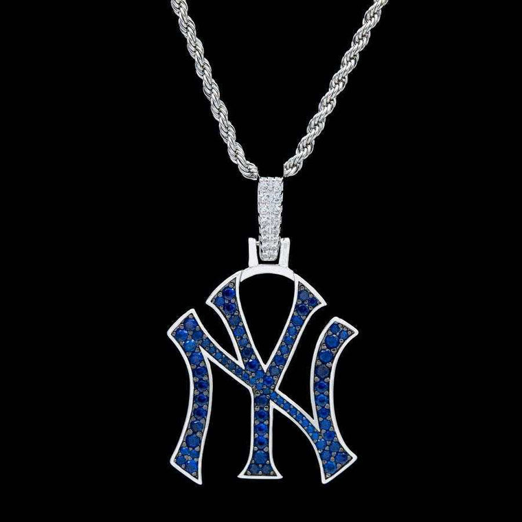 NY Yankees Pendant in White Gold – The GLD Shop