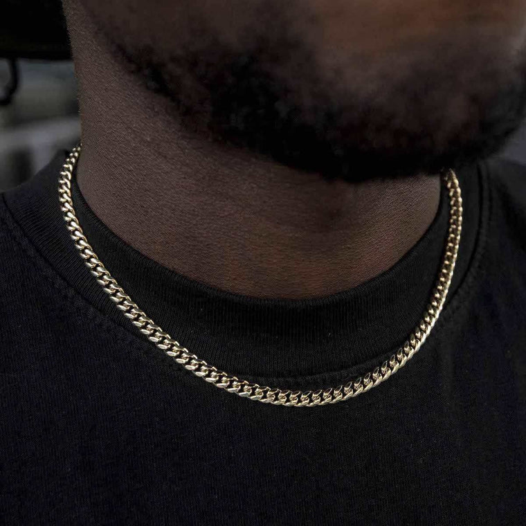 10k Solid Gold Miami Cuban Link Chain (5mm) | The GLD Shop