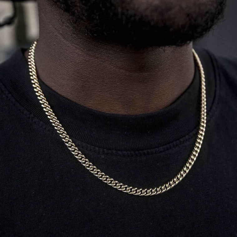 10k Solid Gold Miami Cuban Link Chain (5mm) | The GLD Shop